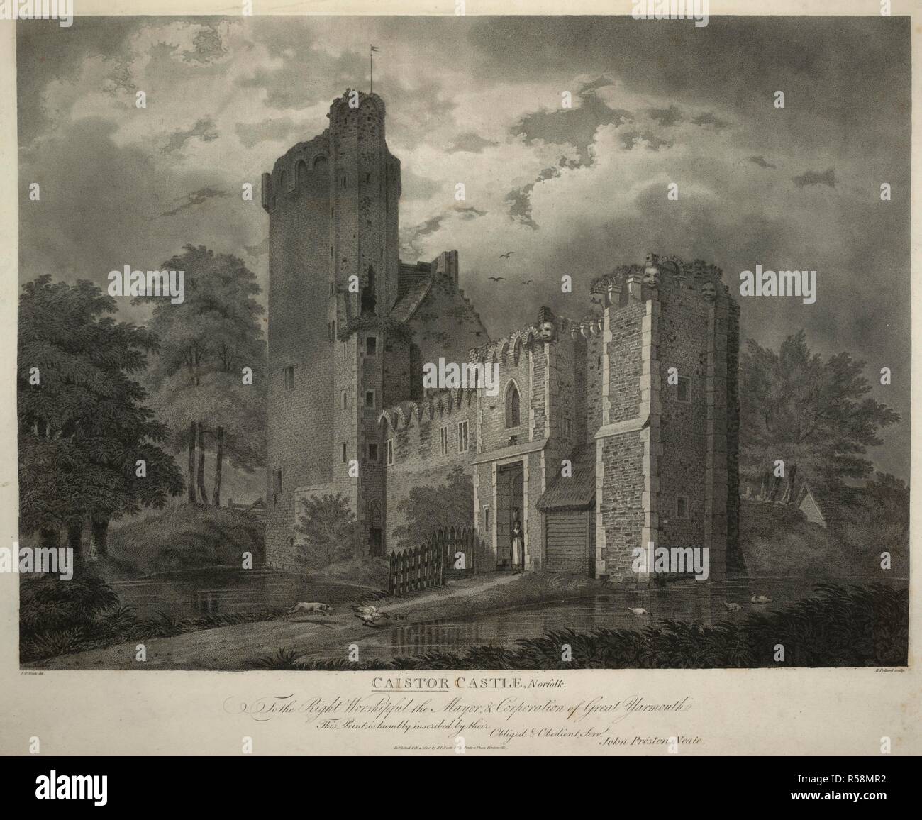 A view of Caistor Castle, Norfolk. View of Caistor Castle, Norfolk ...