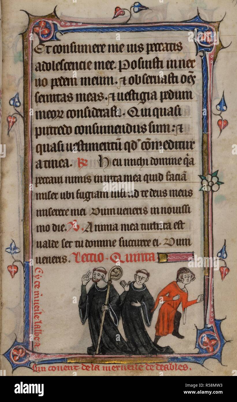 Monk reading manuscript hi-res stock photography and images - Alamy