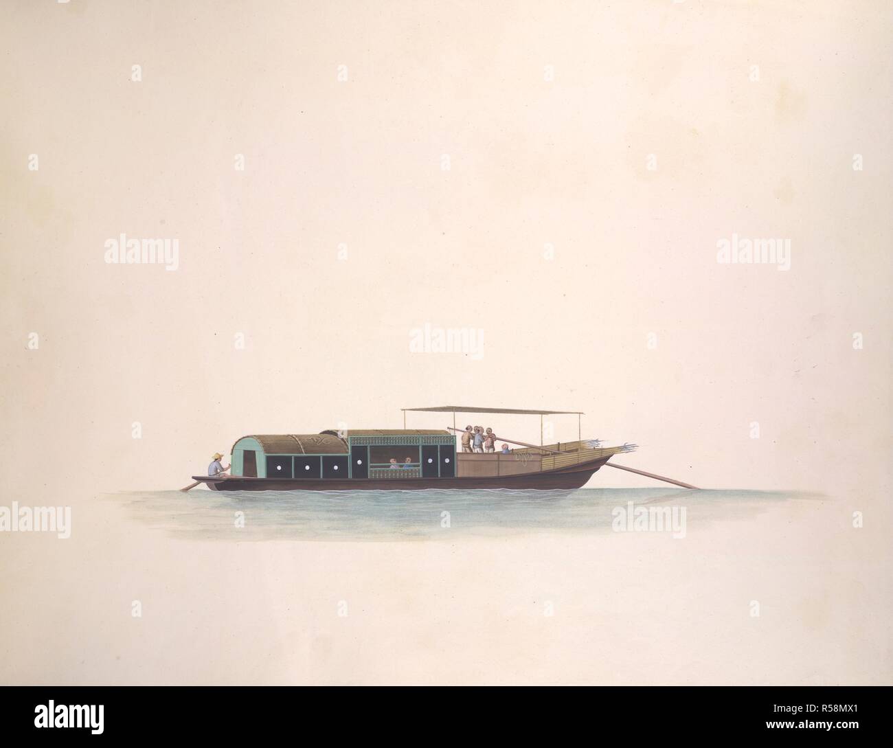 Patrol boat. 1800 - 1805. Tsap-shee-Sheun. A Custom house boat employed ...