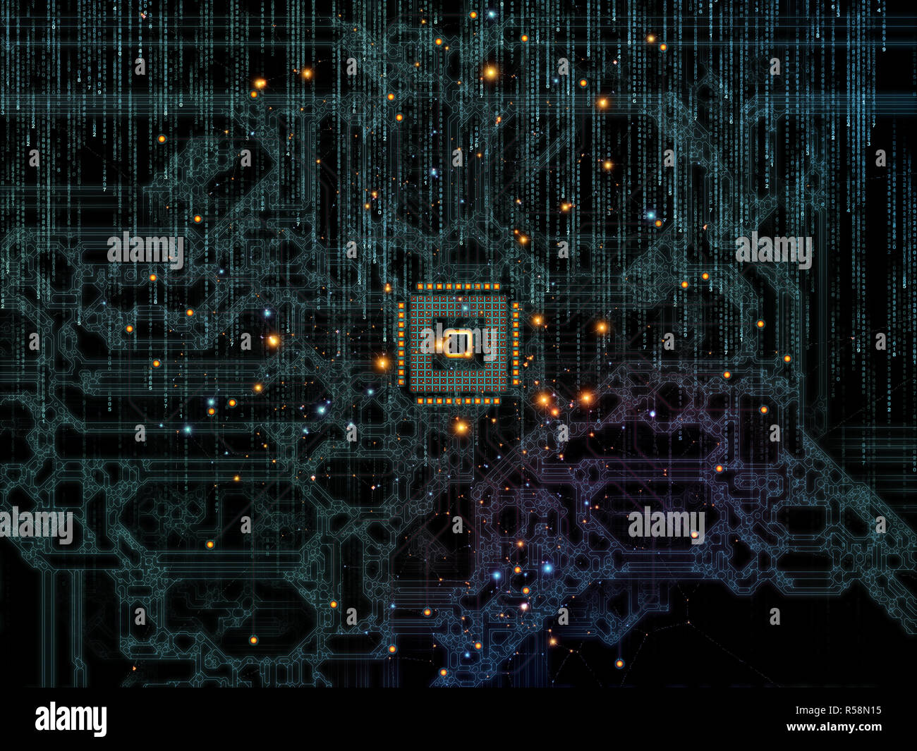 Reality of CPU Realm Stock Photo - Alamy