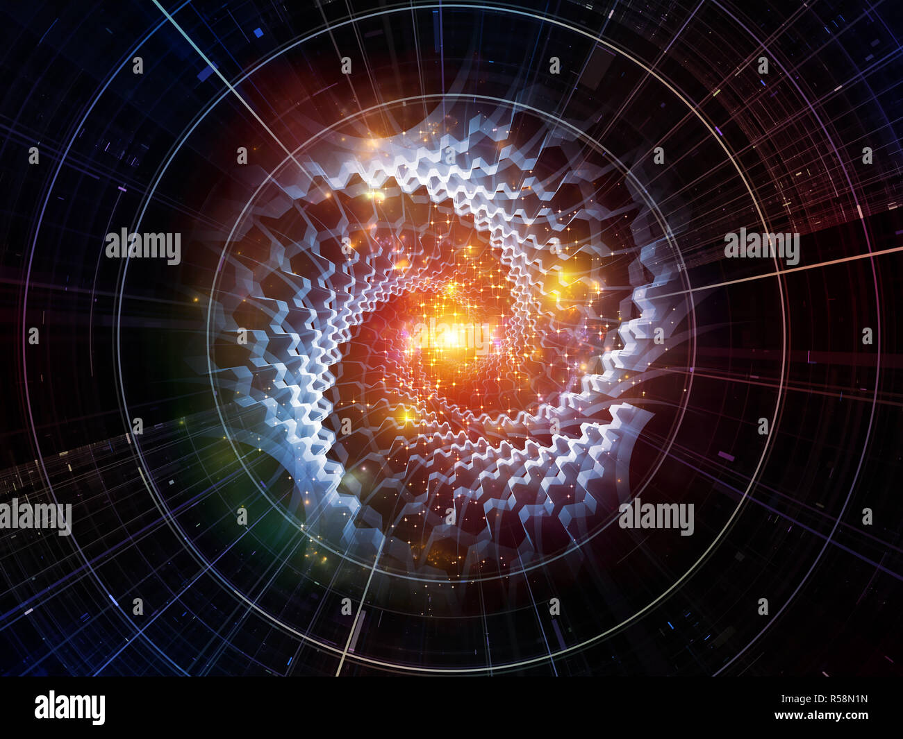 Visualization of Space Emitter Stock Photo - Alamy
