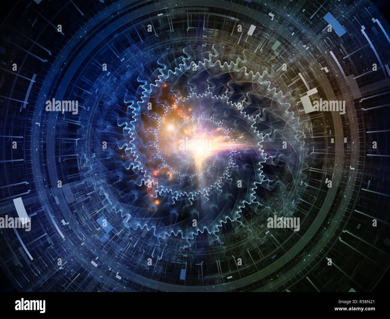 Visualization of Space Emitter Stock Photo - Alamy