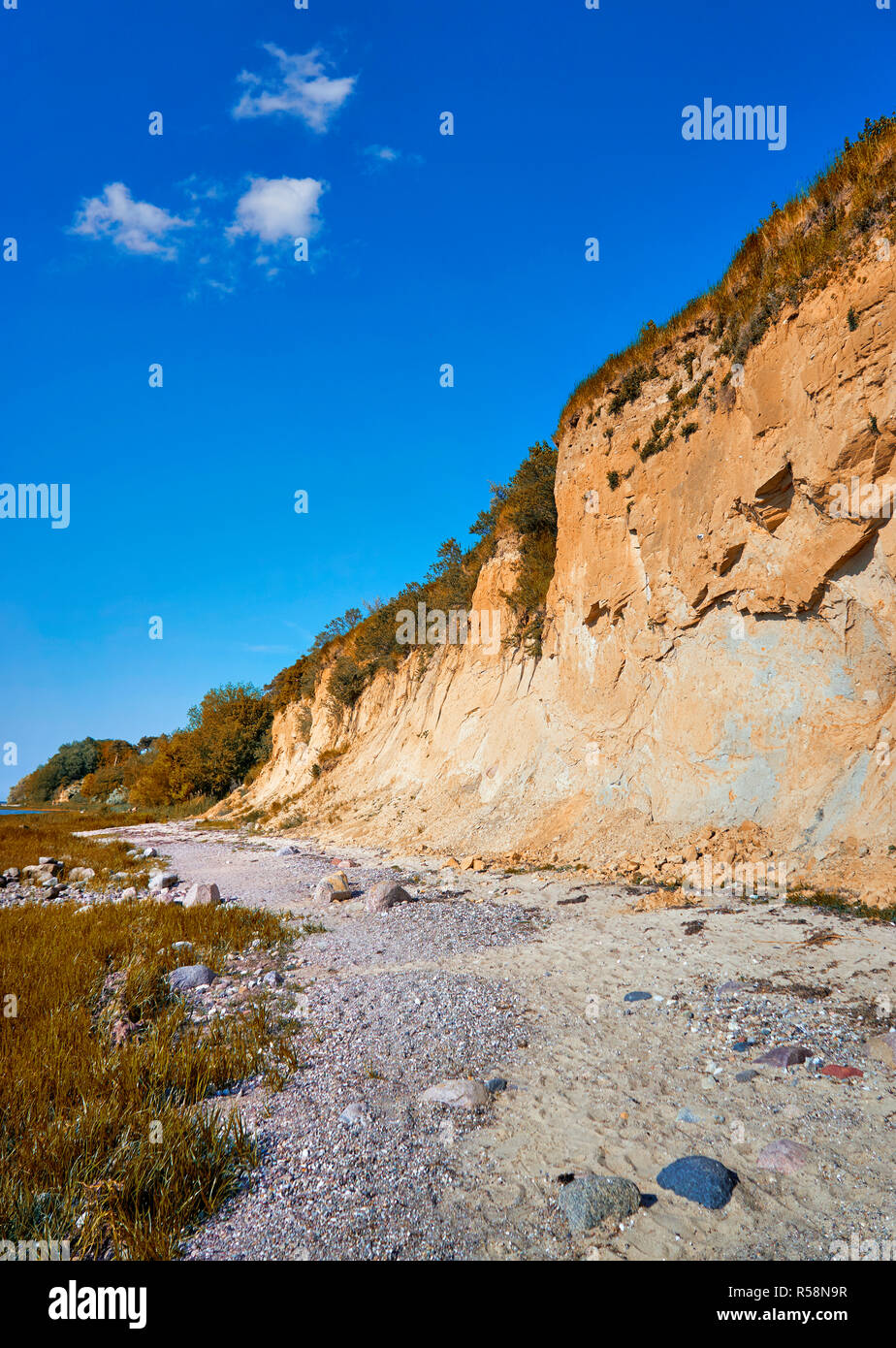 Sandy Baltic Sea cliff at the Baltic Sea beach Stock Photo - Alamy