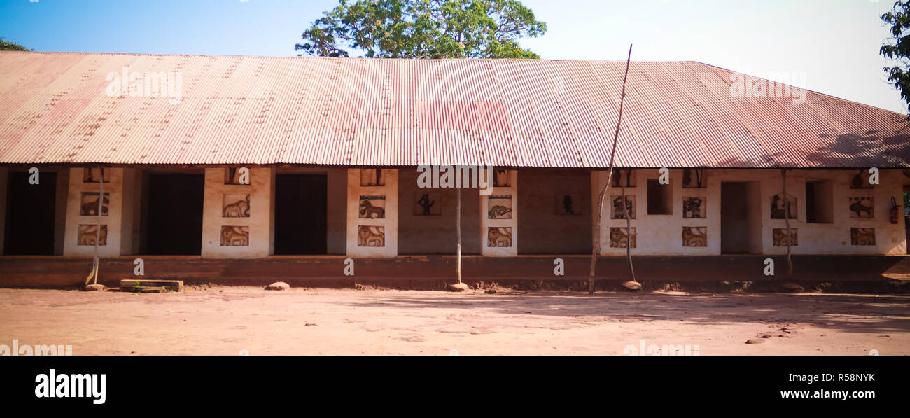 View to Royal Palaces of Abomey of Fon people in Benin Stock Photo - Alamy