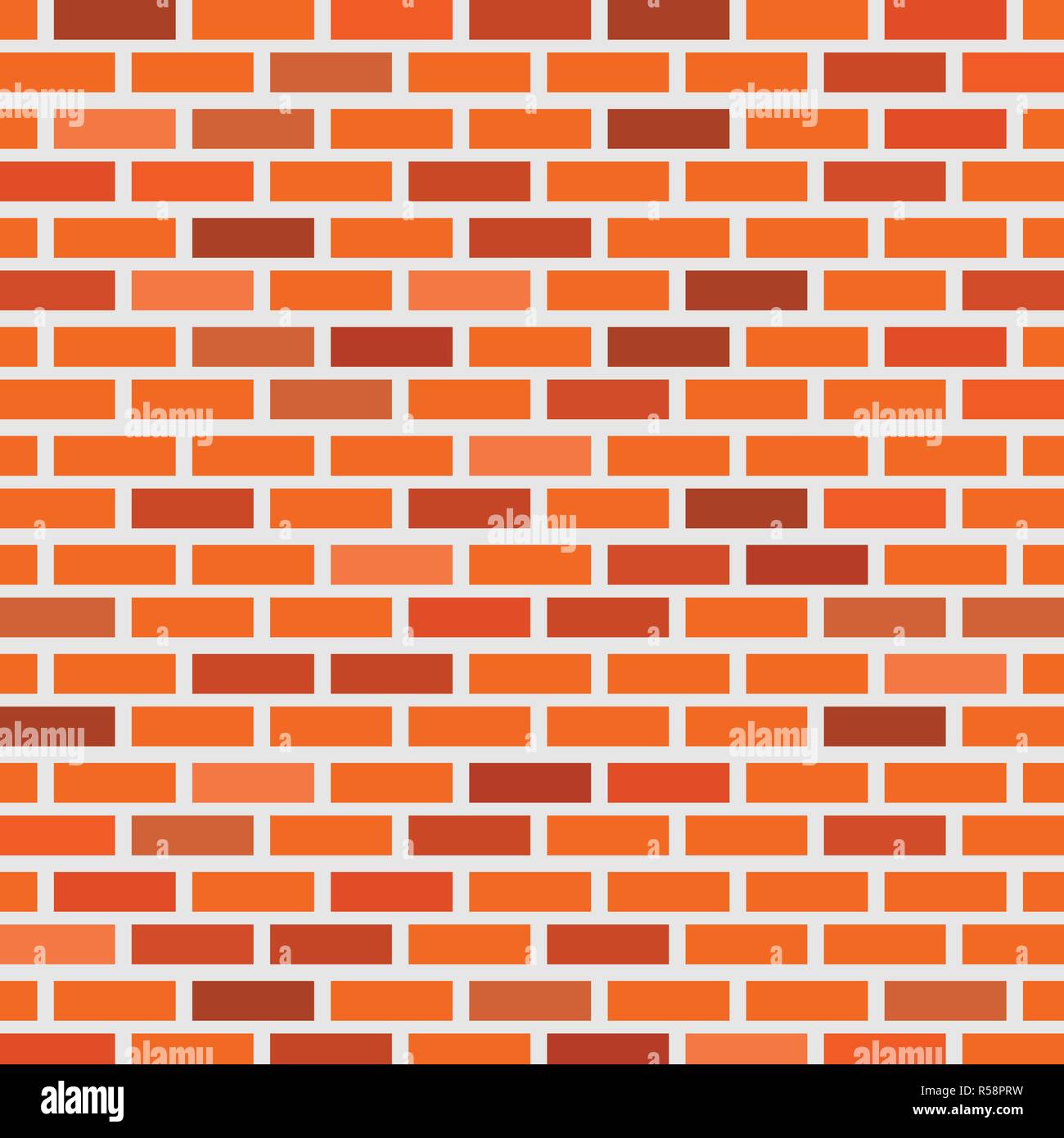 Brick wall of red brick of different shades Stock Vector Image & Art ...