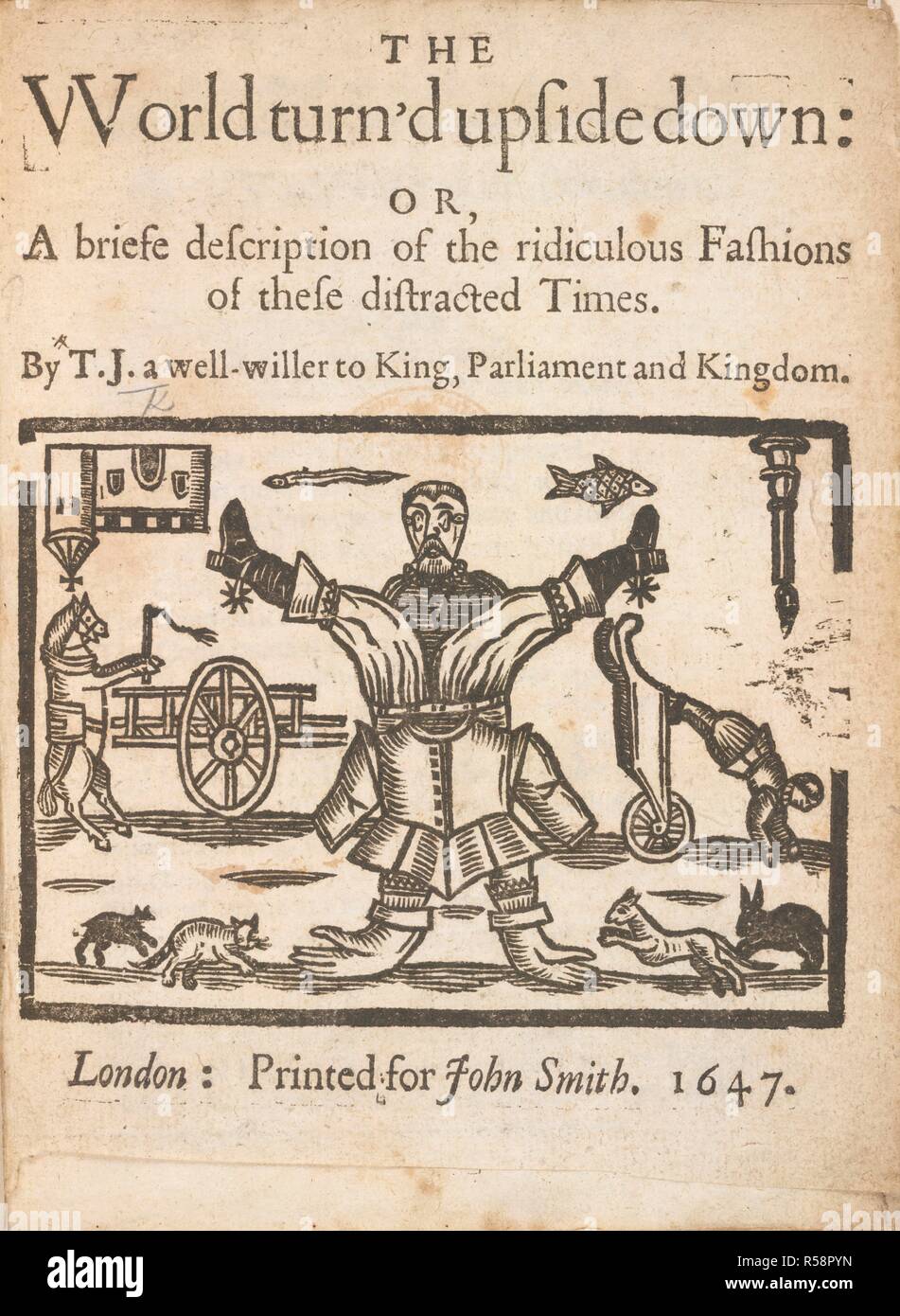 King and Parliament. The world turn'd upside down: or, a briefe descrip ...