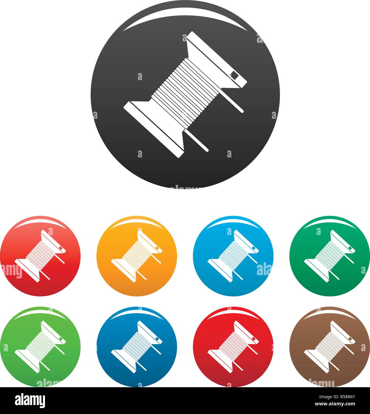 Coil of plastic Stock Vector Images - Alamy