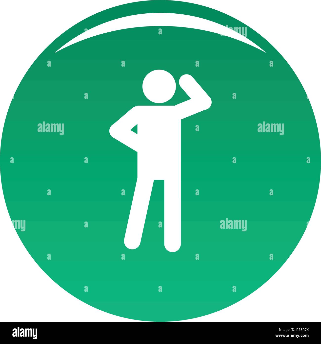 Stick figure stickman icon pictogram. Vector simple illustration of ...