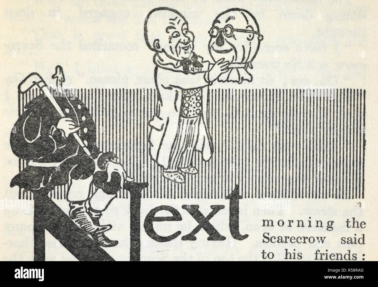 The scarecrow going to see a doctor to have brains put into his head ...