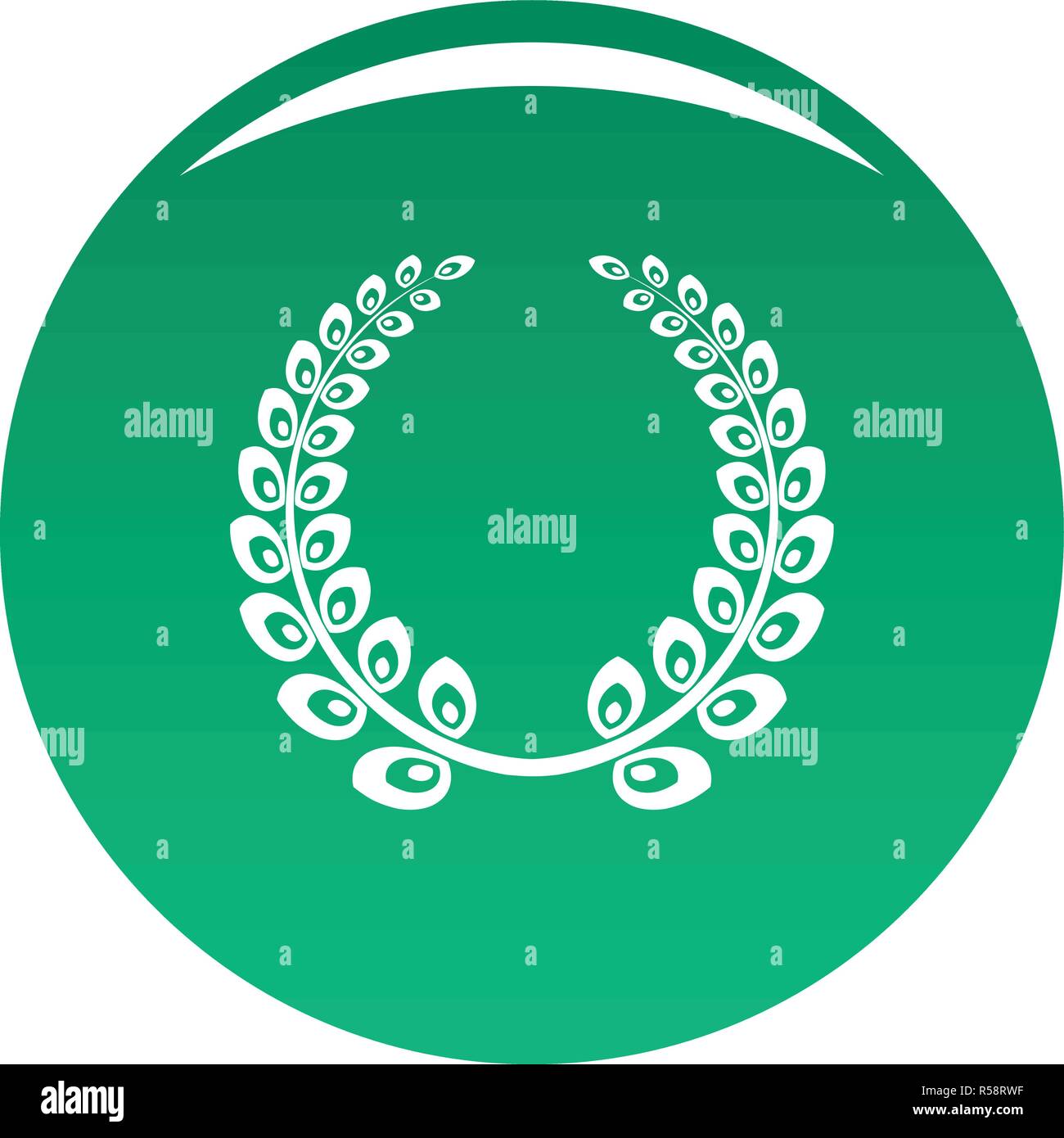 Wreath icon. Simple illustration of wreath vector icon for any design ...