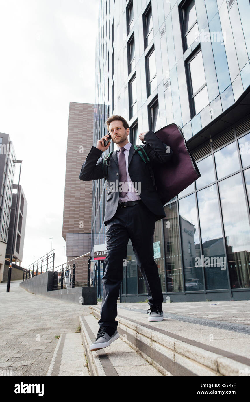 Businessman walk low angle hi-res stock photography and images - Alamy