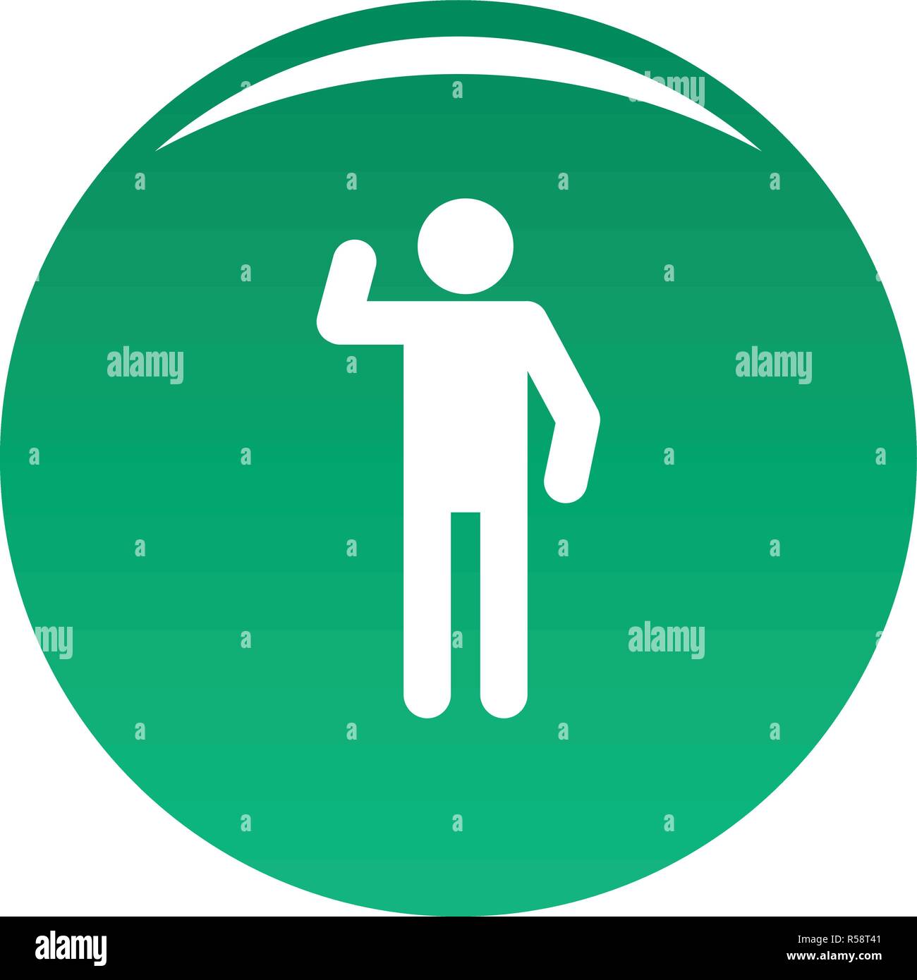 Stick figure stickman icon pictogram. Vector simple illustration of ...