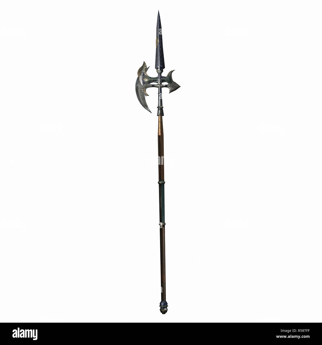 halberd released from the middle ages Stock Photo - Alamy