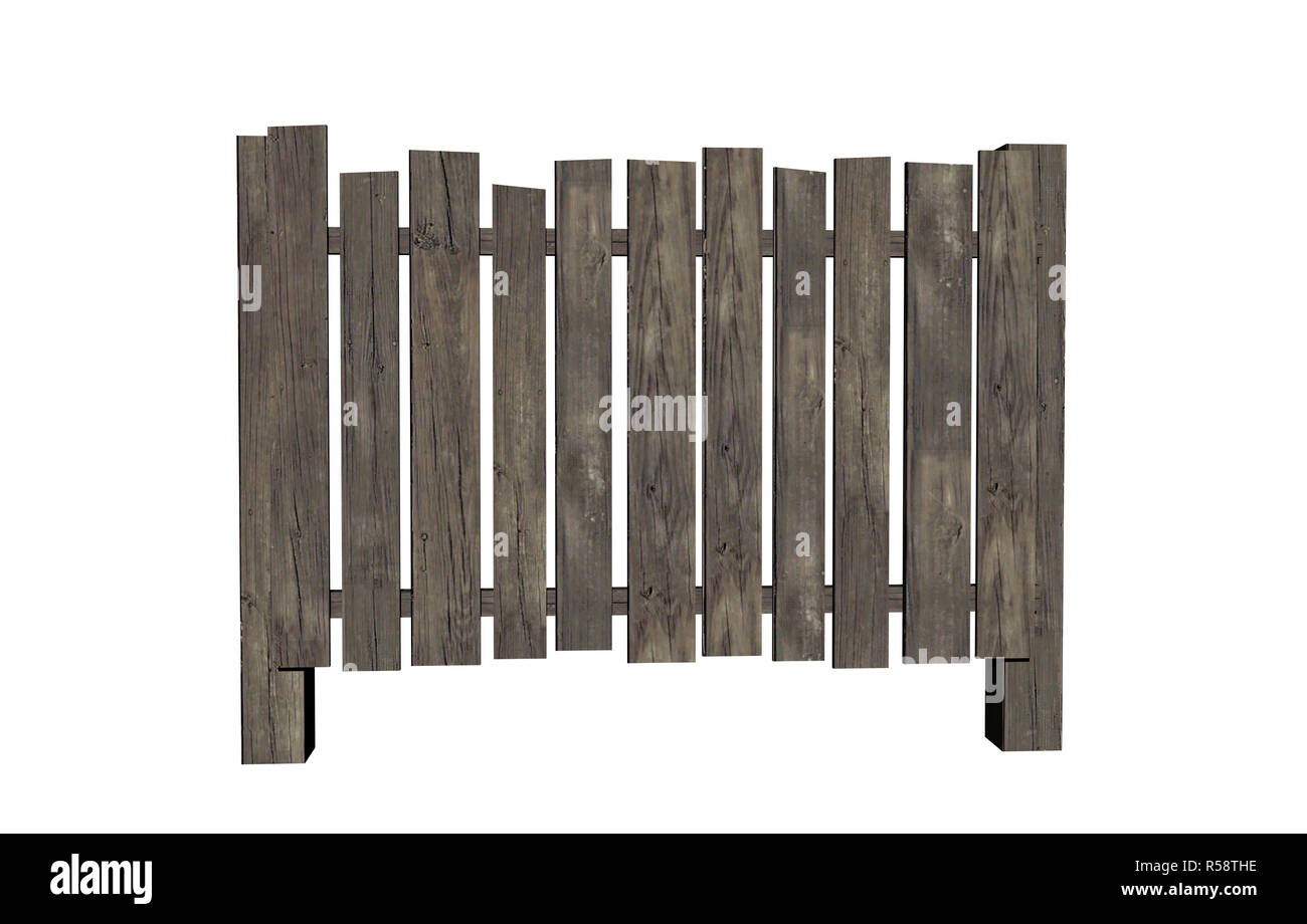 old picket fence with gate free Stock Photo - Alamy