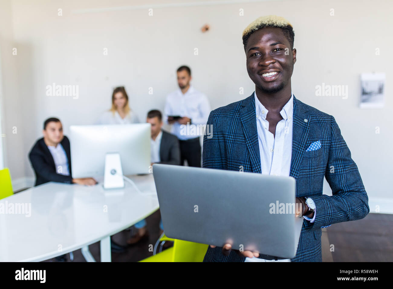 Team building office fun diversity hi-res stock photography and images ...
