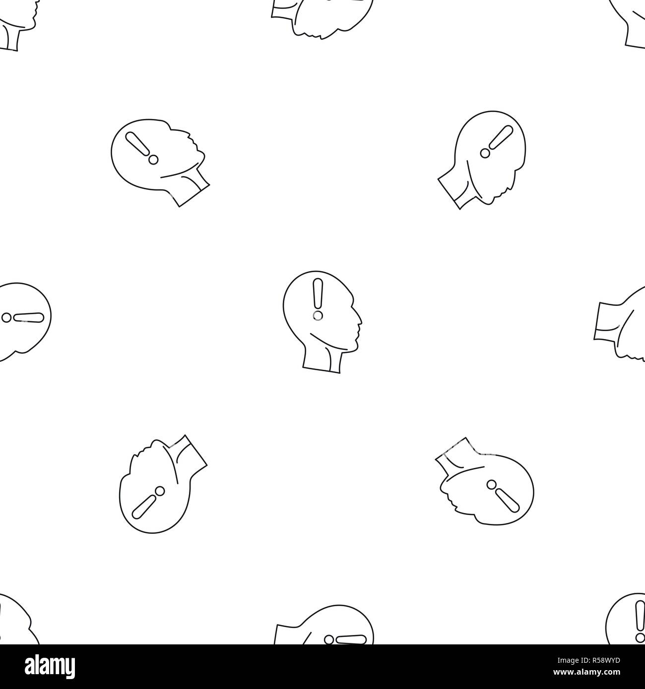 Innovation thinking pattern seamless vector repeat geometric for any ...