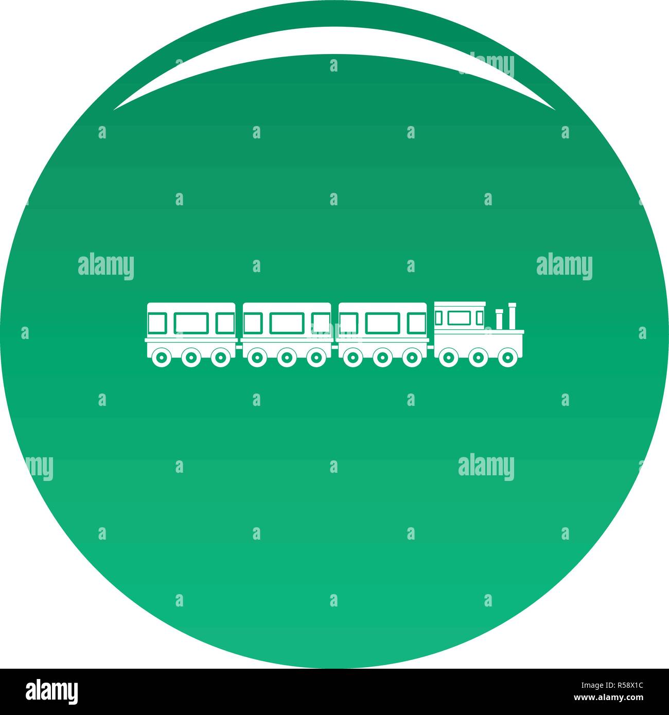 Train icon. Simple illustration of train vector icon for any design ...