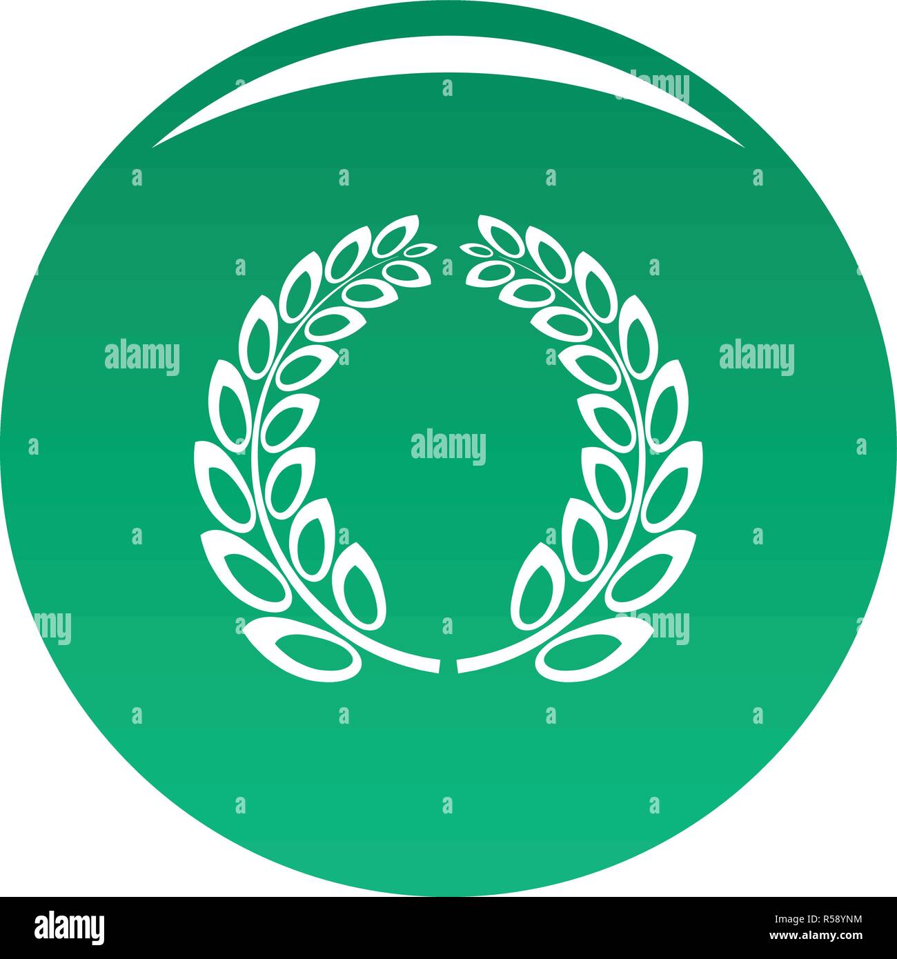 Trophy wreath icon. Simple illustration of trophy wreath vector icon ...