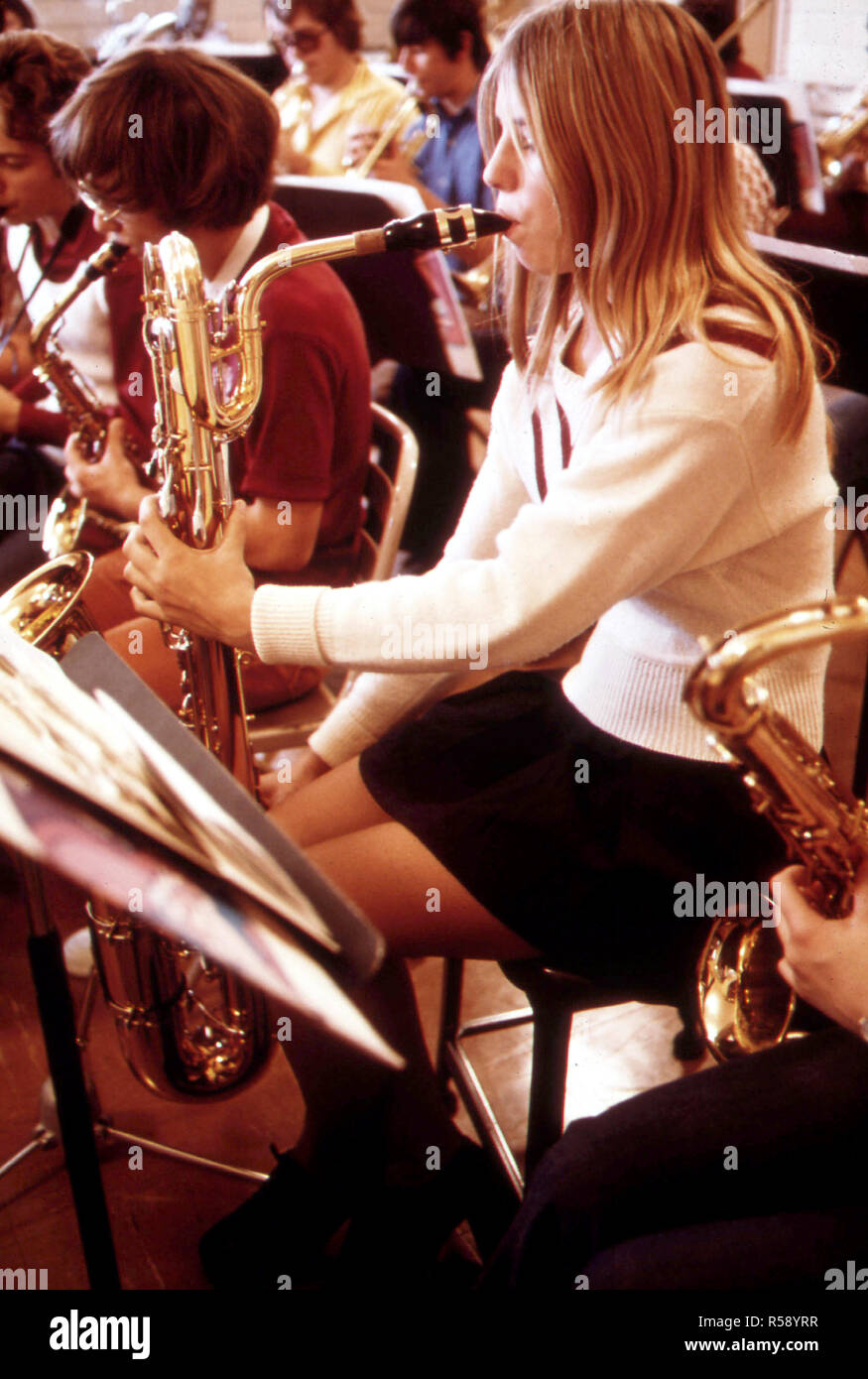 High school band class hi-res stock photography and images - Alamy