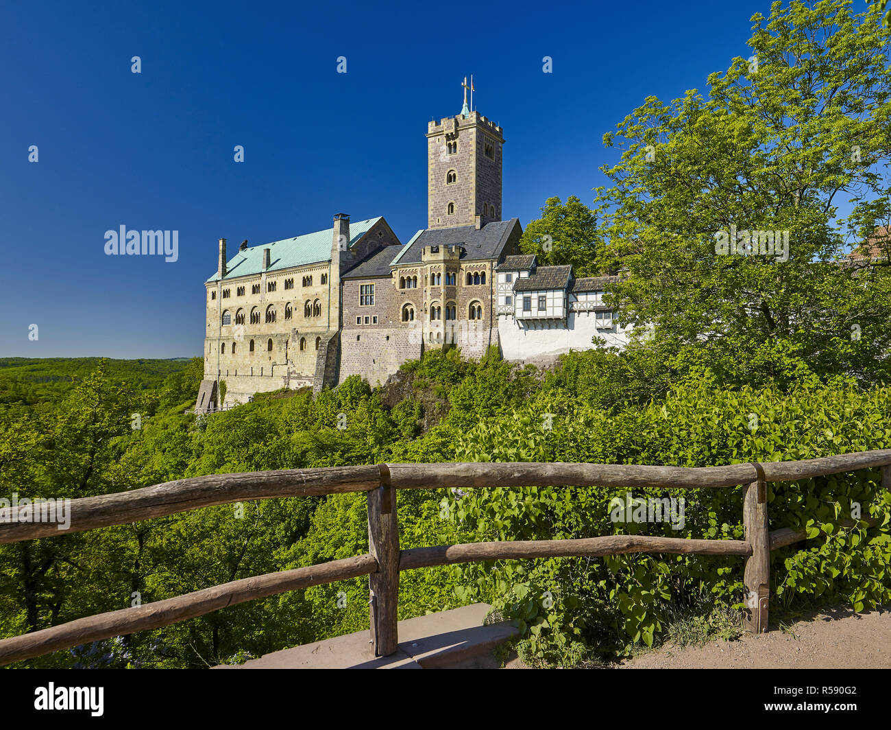 Wartburg Castle in Eisenach, Thuringia, Germany Stock Photo - Alamy