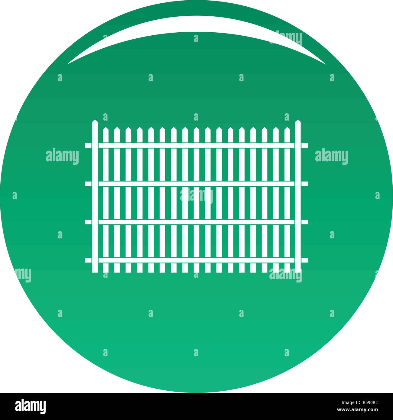 Country fence icon. Simple illustration of country fence vector icon ...
