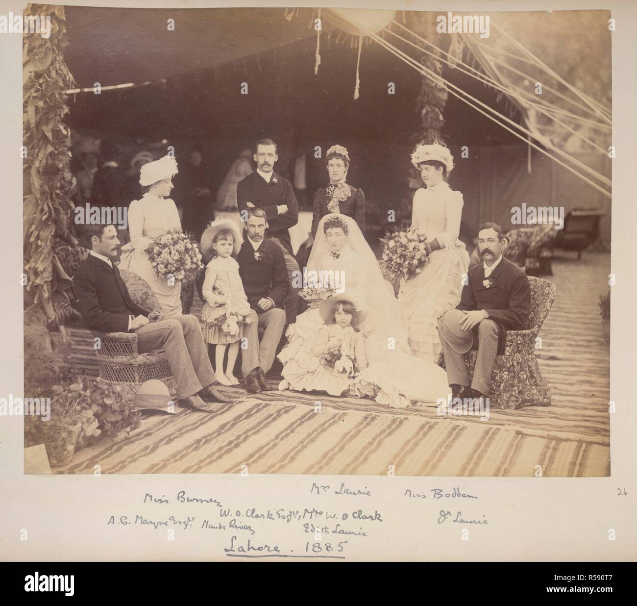European wedding group. Dunlop Smith collection: Views in India and the ...