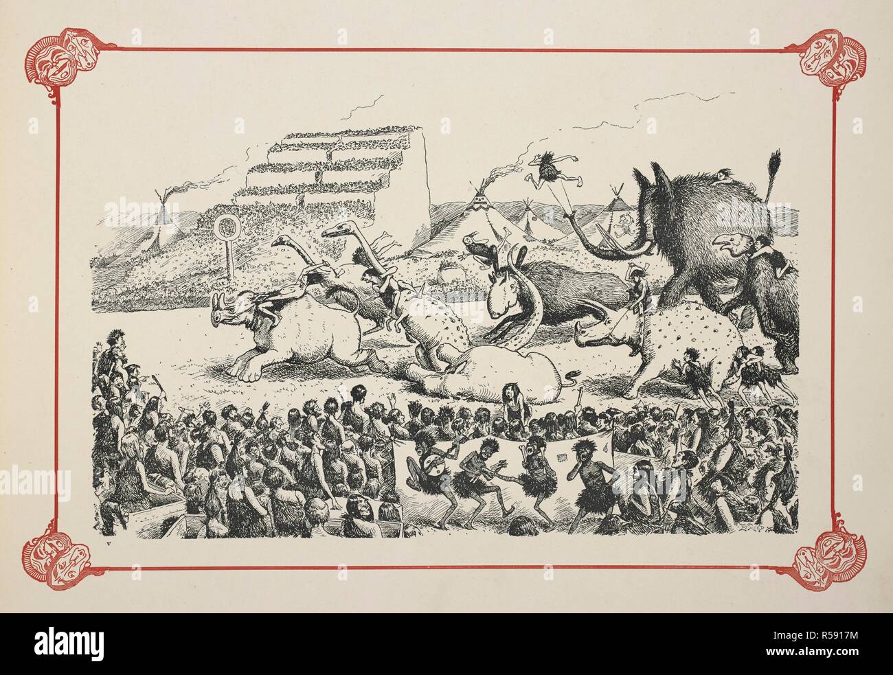 The great race. Prehistoric Peeps. From â€œPunch.â€ Drawn by E. T. Reed ...