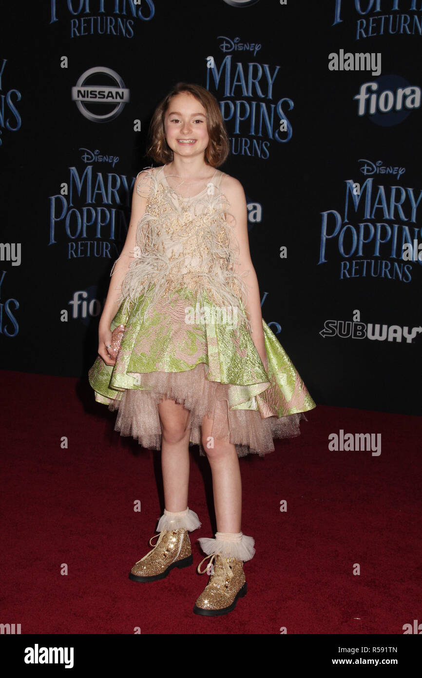 Hollywood, California, USA. 29th November, 2018. Pixie Davies 11/29 ...