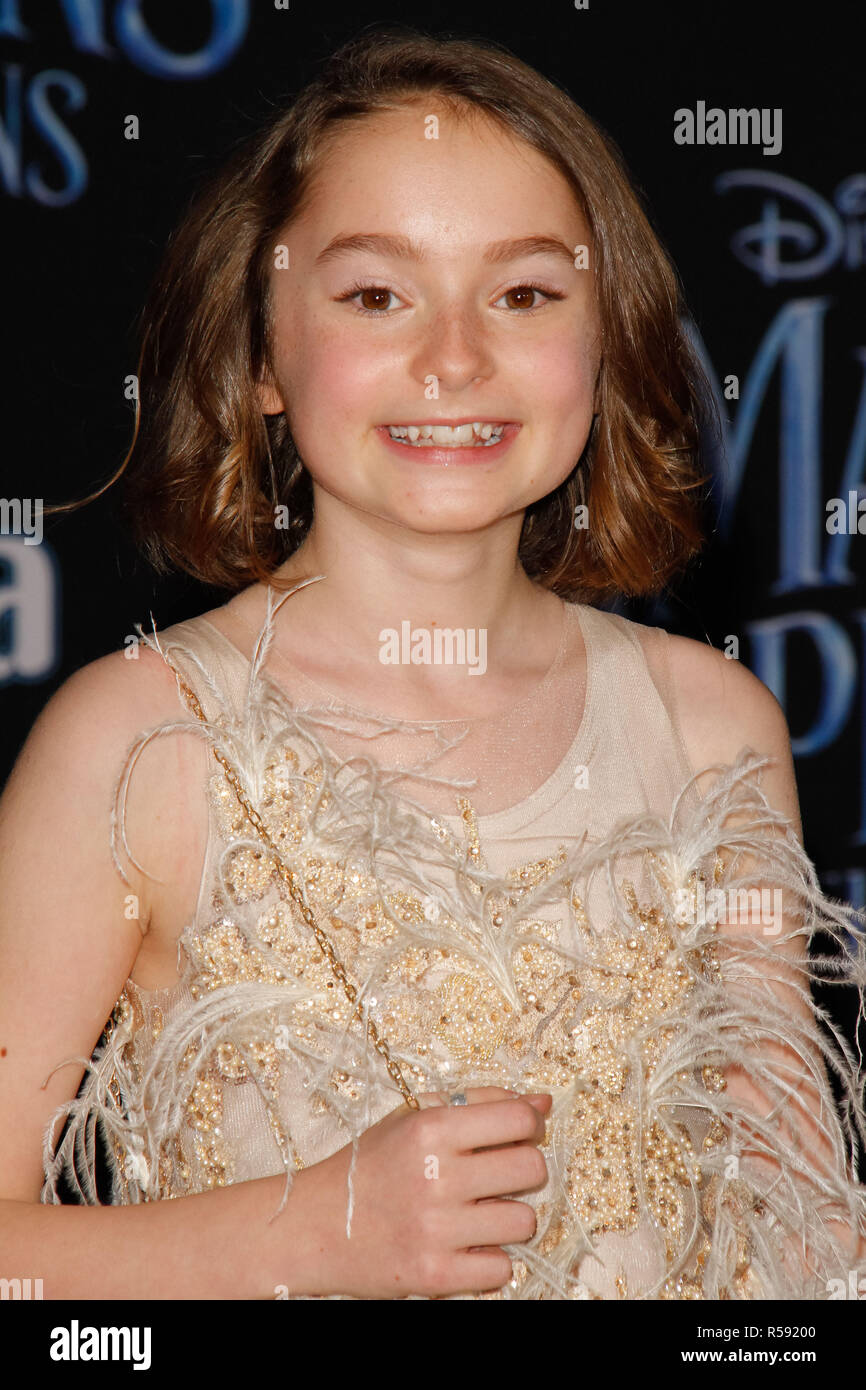 Hollywood, California, USA. 29th November, 2018. Pixie Davies at the ...