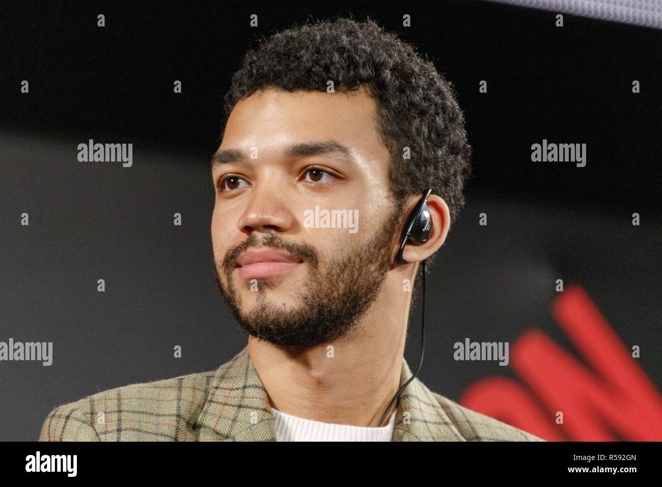 Chiba, Japan. 30th Nov, 2018. American actor Justice Smith attends a ...