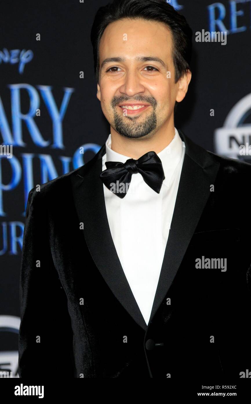 Los Angeles, CA, USA. 29th Nov, 2018. Lin-Manuel Miranda at arrivals ...
