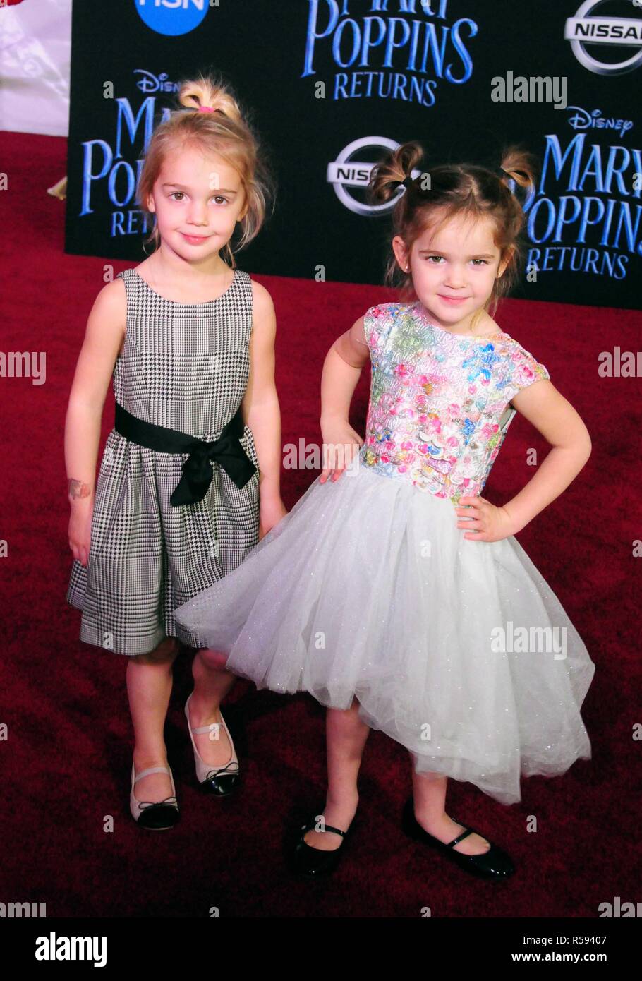 Hollywood, California, USA. 29th November, 2018. Mila Stauffer and Emma ...