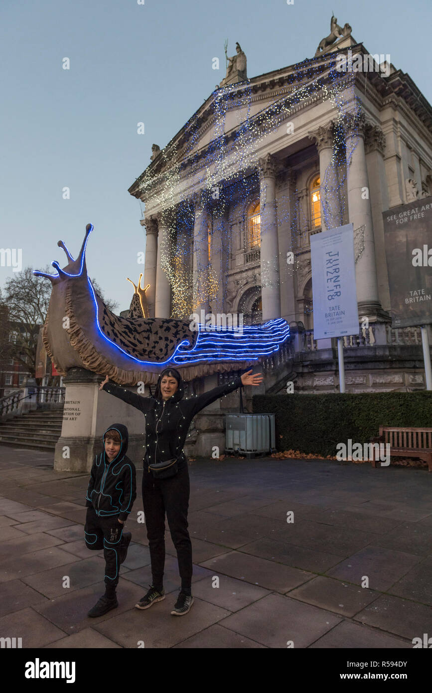 London, UK. 30 November 2018. Turner Prize nominated artist Monster ...