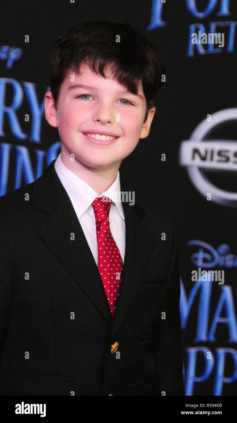 Hollywood, California, USA. 29th November, 2018. Actor Iain Armitage ...