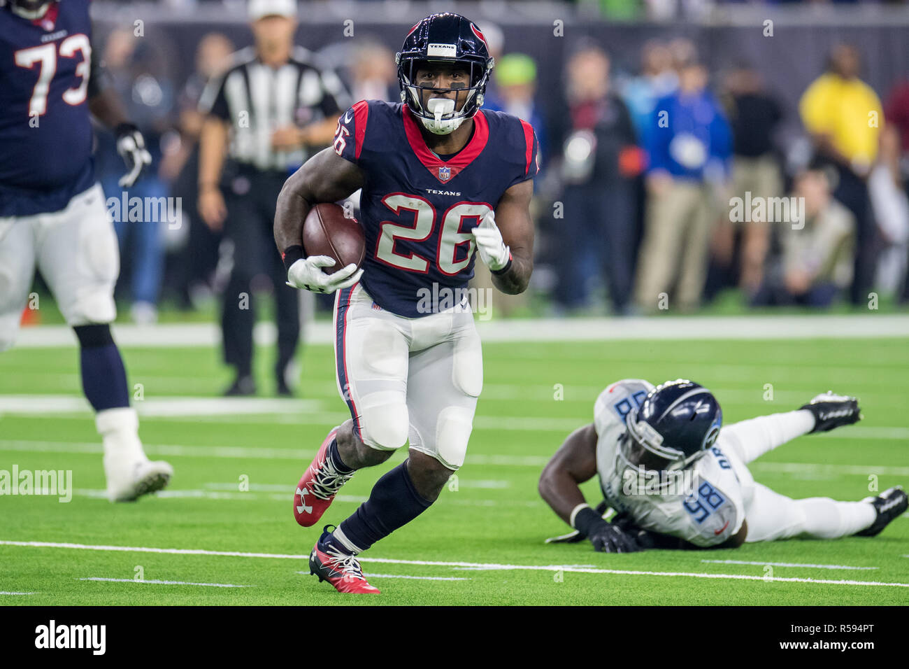Houston, TX, USA. 26th Nov, 2018. Houston Texans running back Lamar ...
