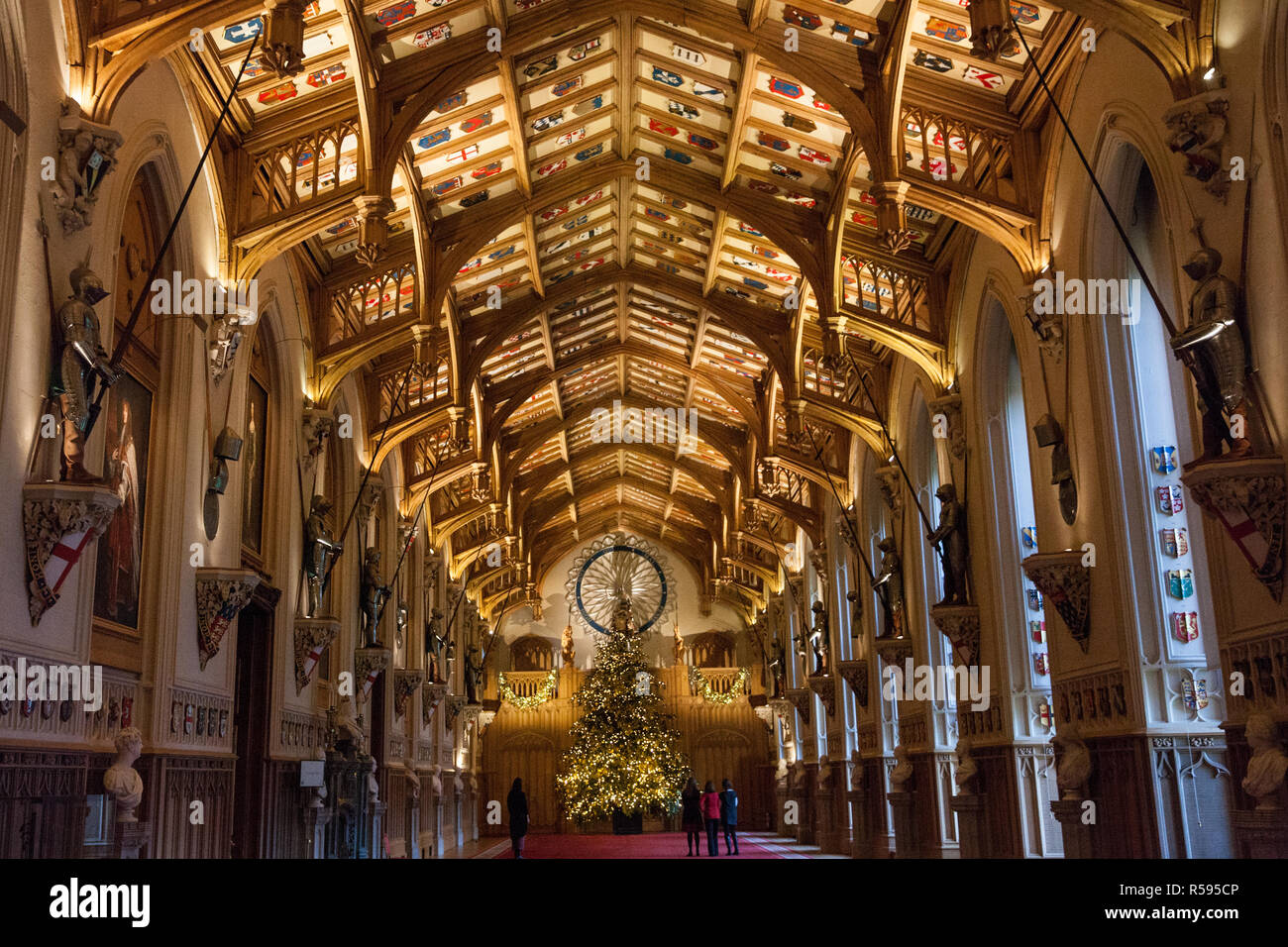 Windsor great park oak tree castle hi-res stock photography and images ...