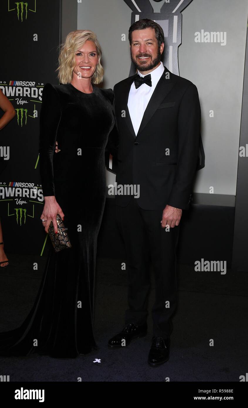 Las Vegas, NV, USA. 29th Nov, 2018. Martin Truex Jr, Sherry pollex at ...