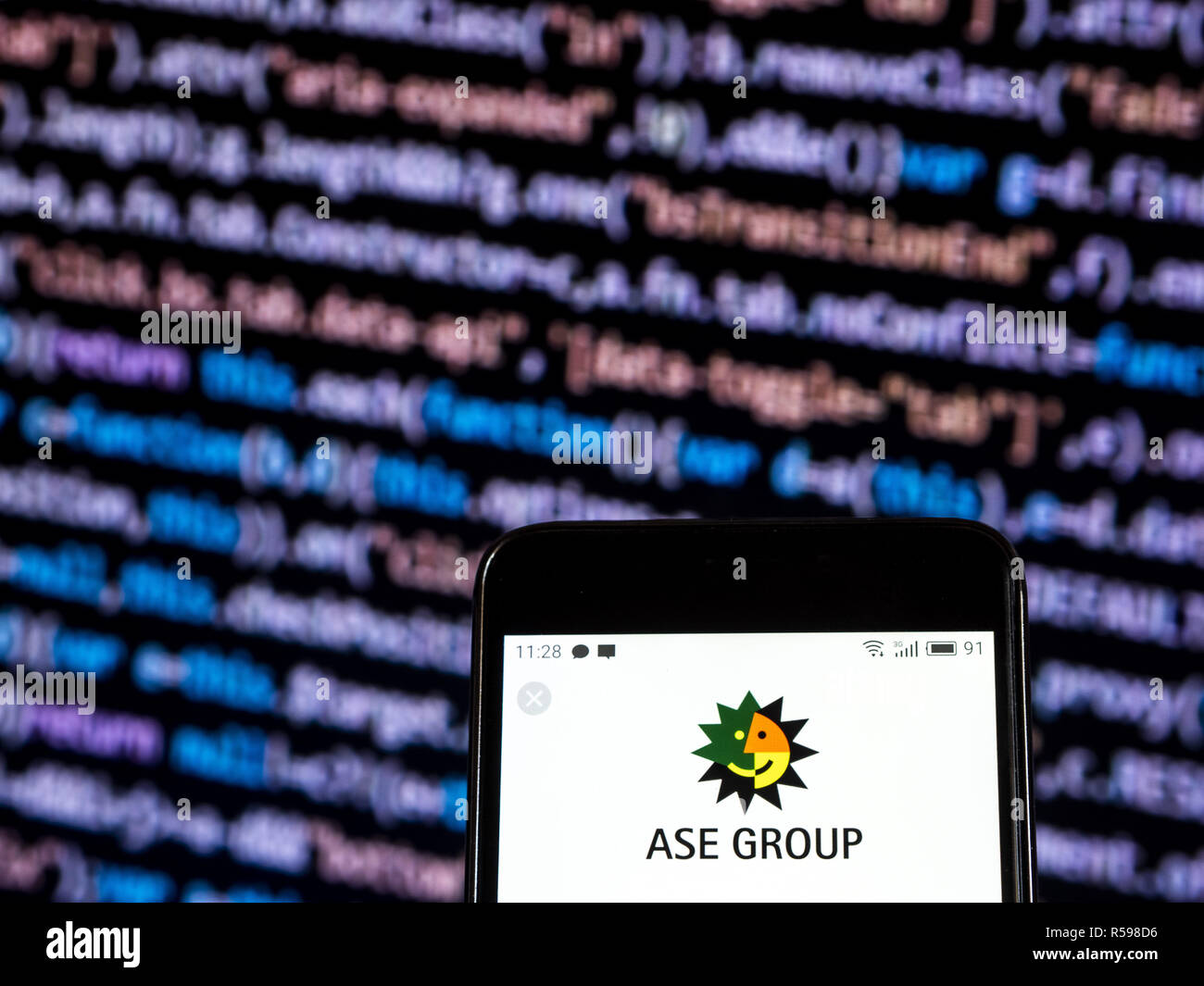 November 30, 2018 - Kiev, Ukraine - Advanced Semiconductor Engineering, Inc., also known as ASE ...