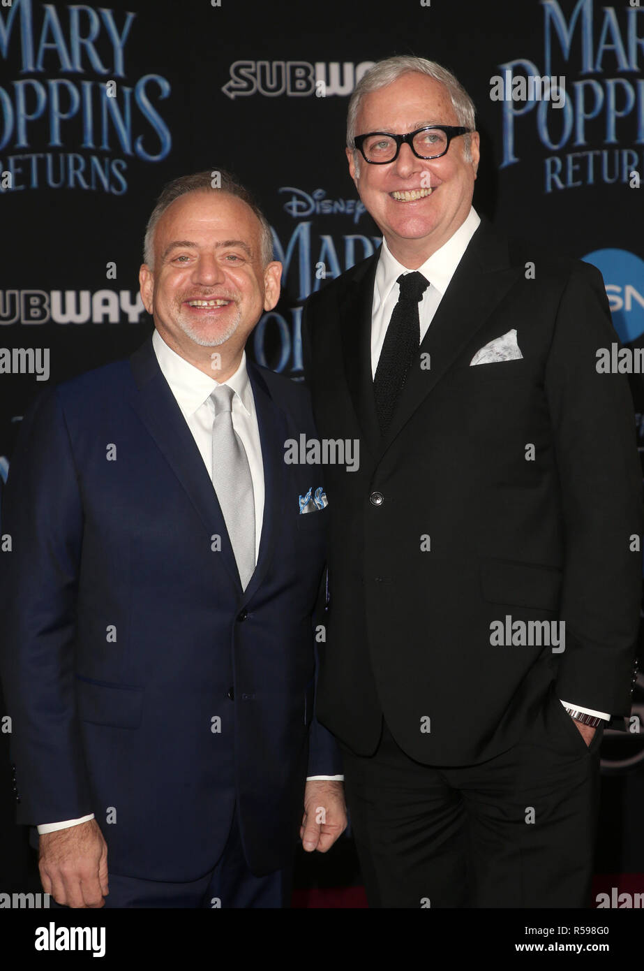 Hollywood, Ca. 29th Nov, 2018. Marc Shaiman, Scott Wittman, at the ...
