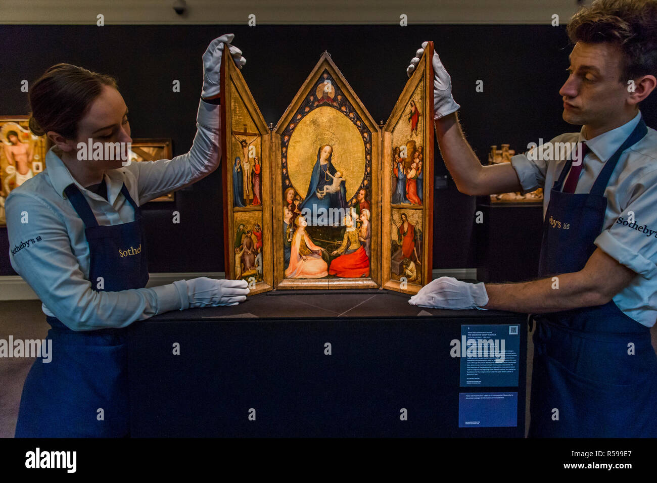 London, UK. 30th Nov 2018. The Master of Saint Veronica, A PORTABLE ...