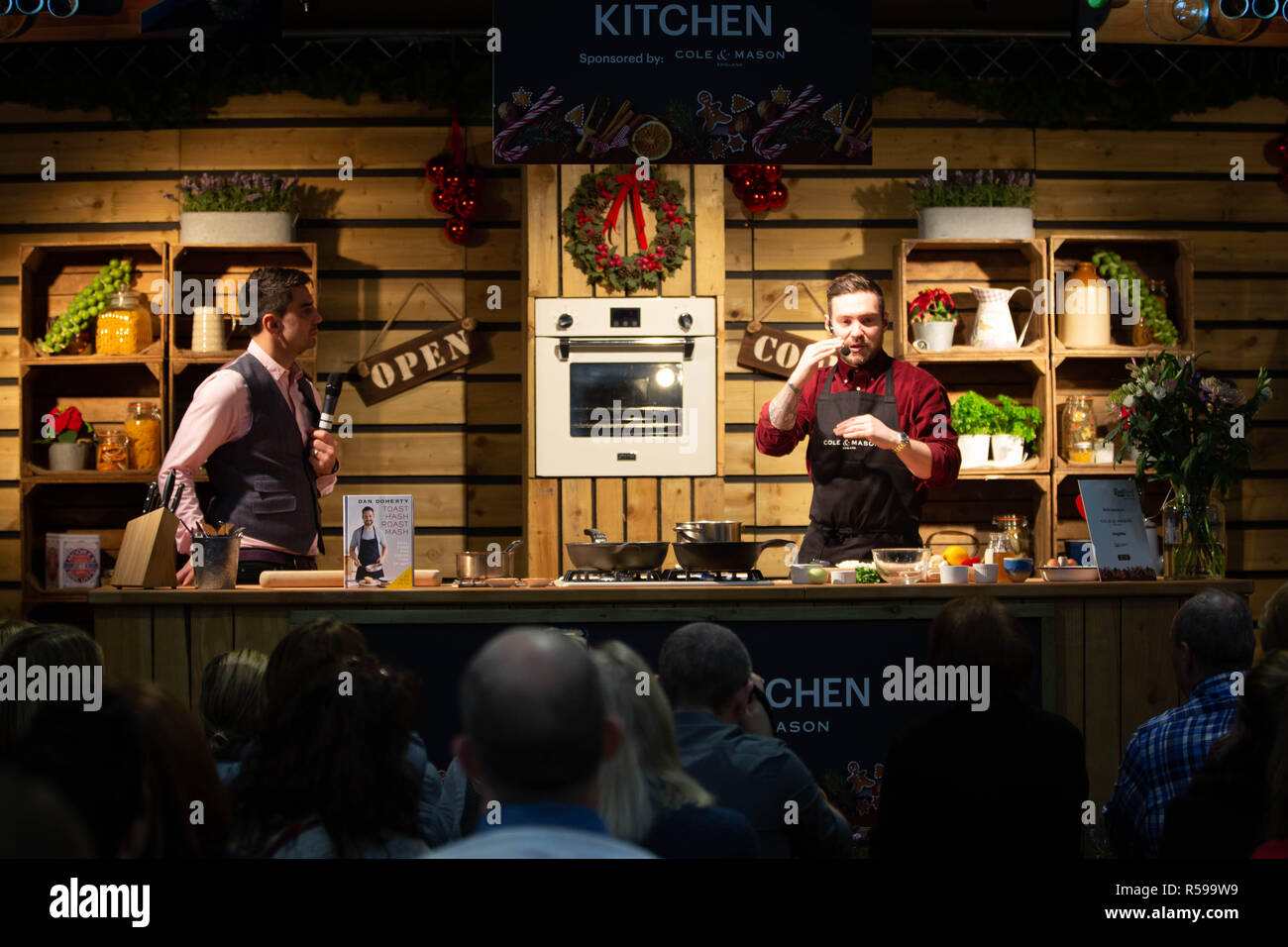 Birmingham, UK. 30th Nov, 2018. Dan Doherty on the seasonal Kitchen ...