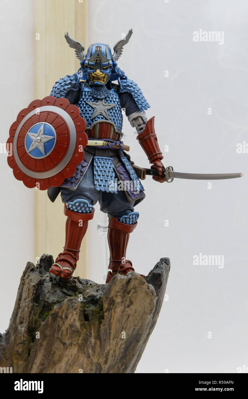 Chiba, Japan. 30th Nov, 2018. An action figure of Samurai Captain ...