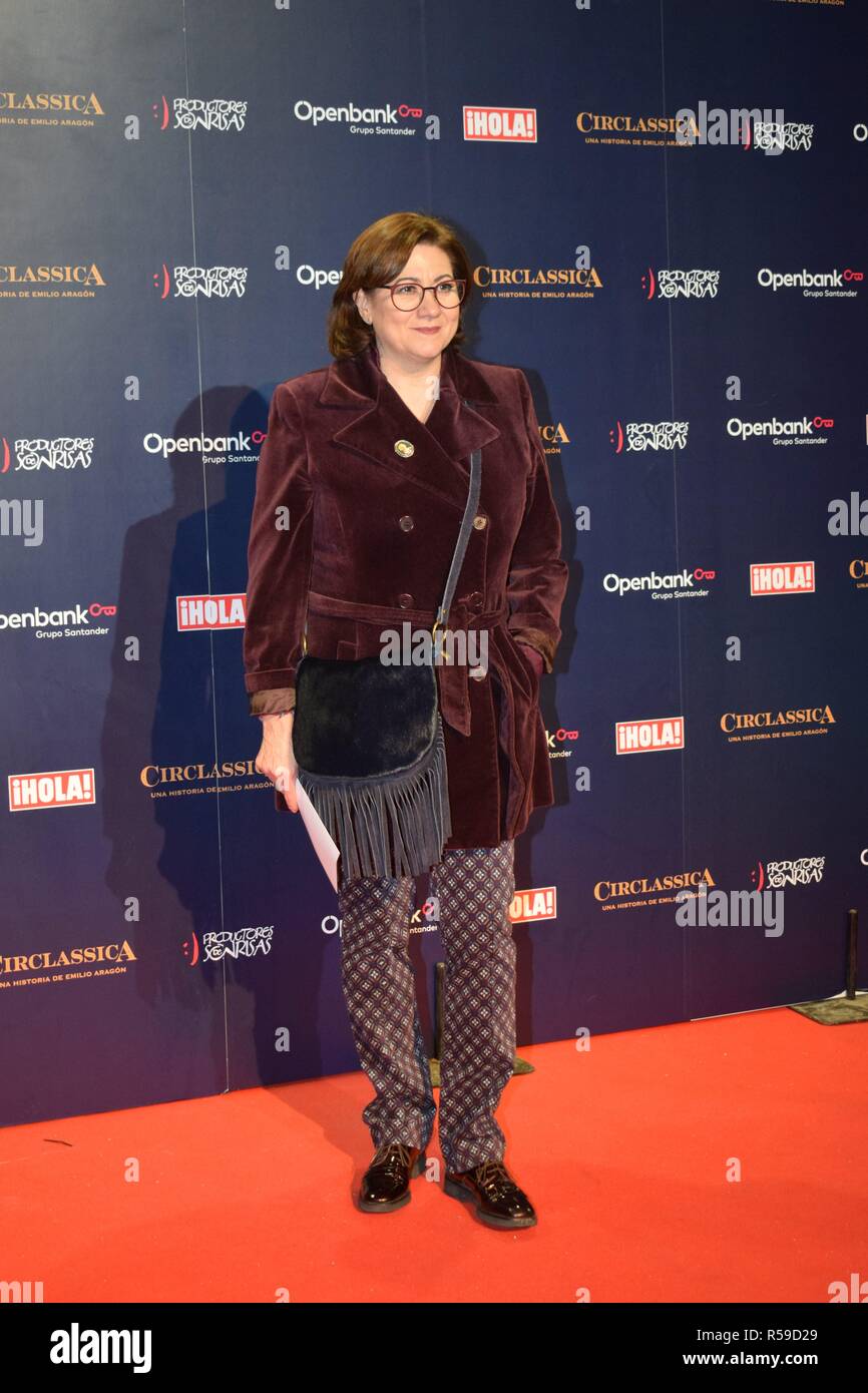 Actress Luisa Martín during premiere “Circlasica “ play in Madrid on ...