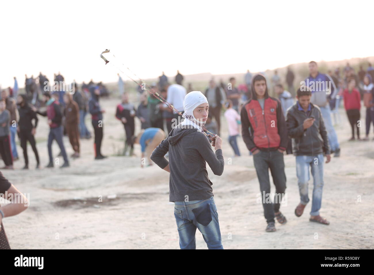Bureij Refugee Camp, The Gaza Strip, Palestine. 30th Nov, 2018. A ...