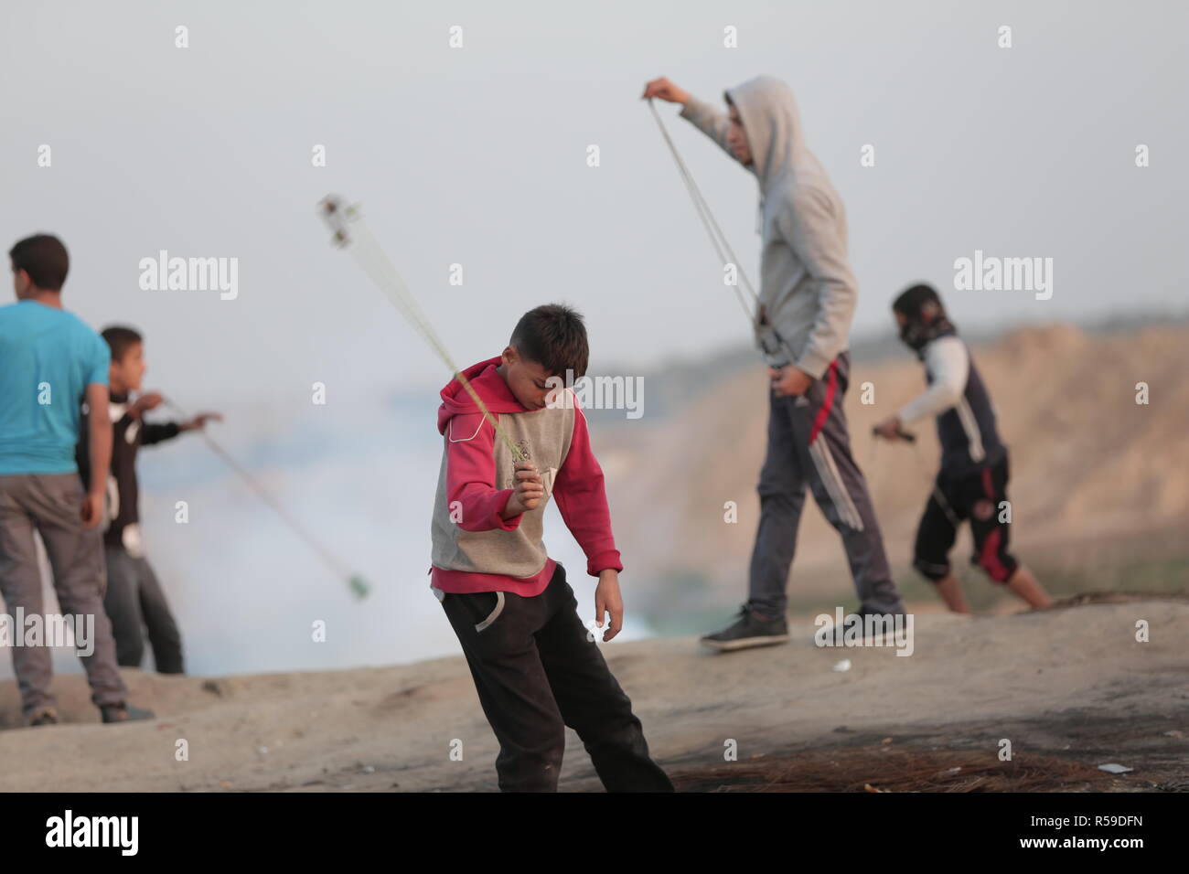Bureij Refugee Camp, The Gaza Strip, Palestine. 30th Nov, 2018. A ...