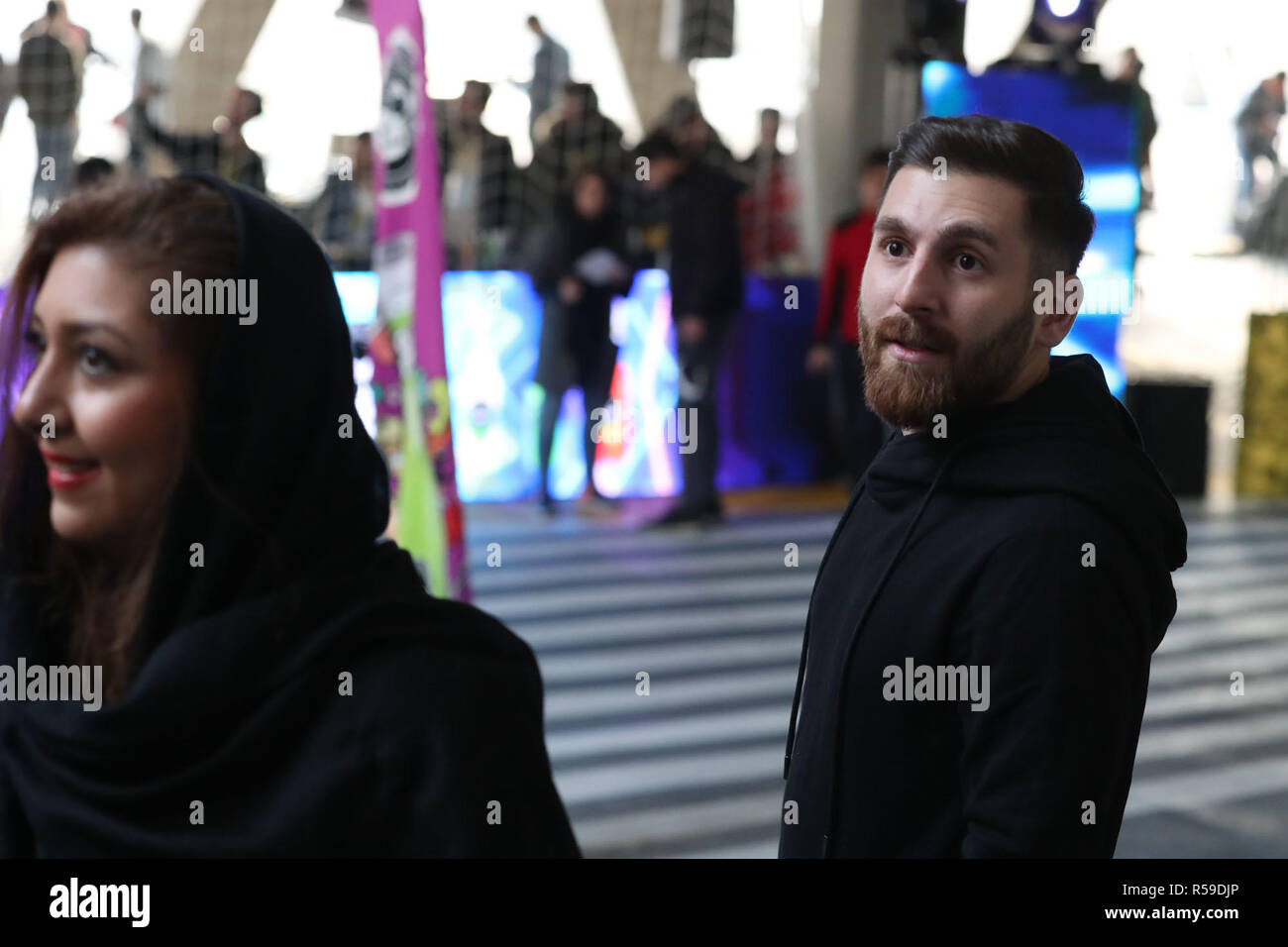 Tehran, Iran. 30th Nov, 2018. Icy monkey GRAFFITI, DJ, FPV DRONE RACING ...