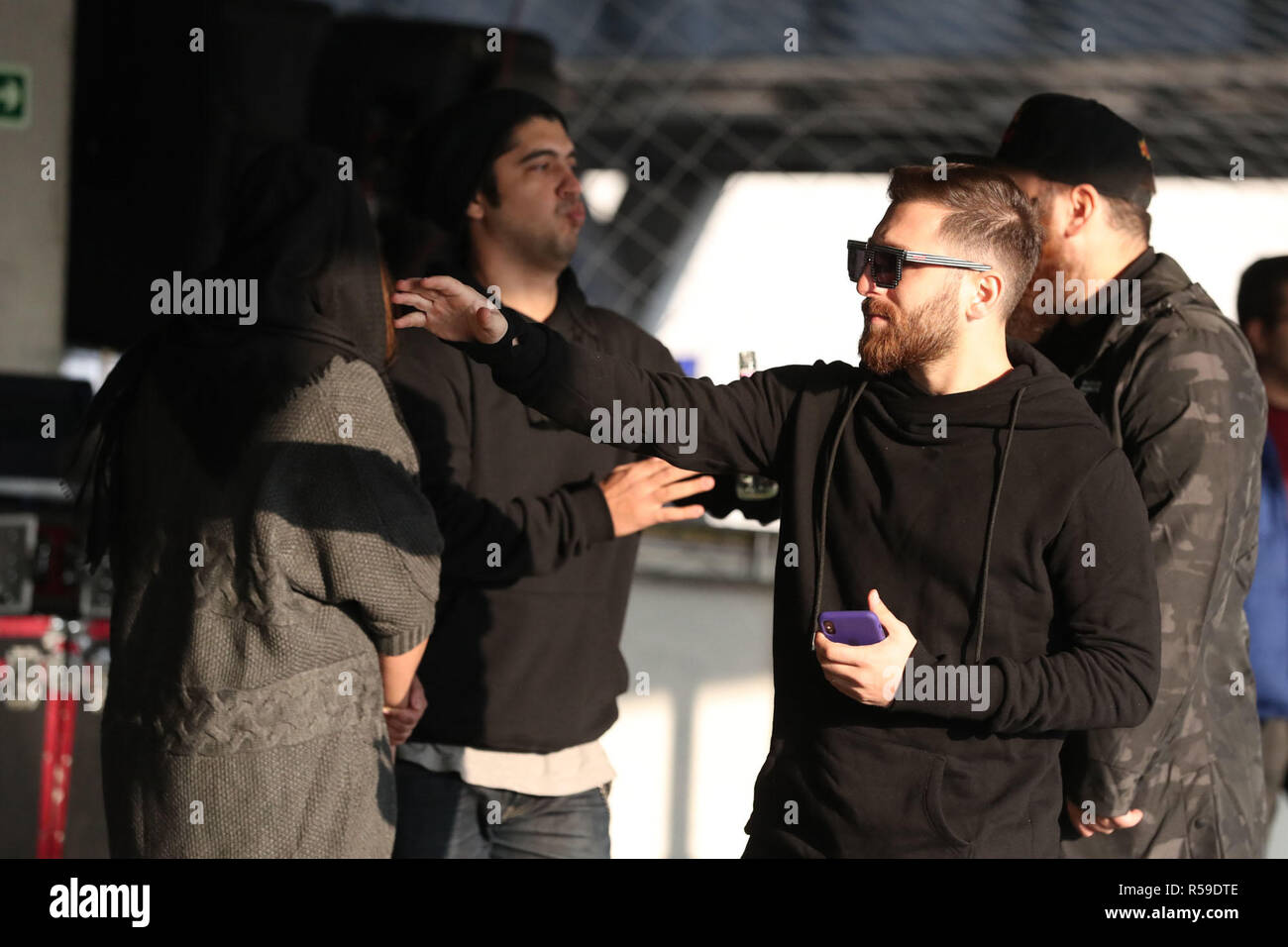 Tehran, Iran. 30th Nov, 2018. Icy monkey GRAFFITI, DJ, FPV DRONE RACING ...