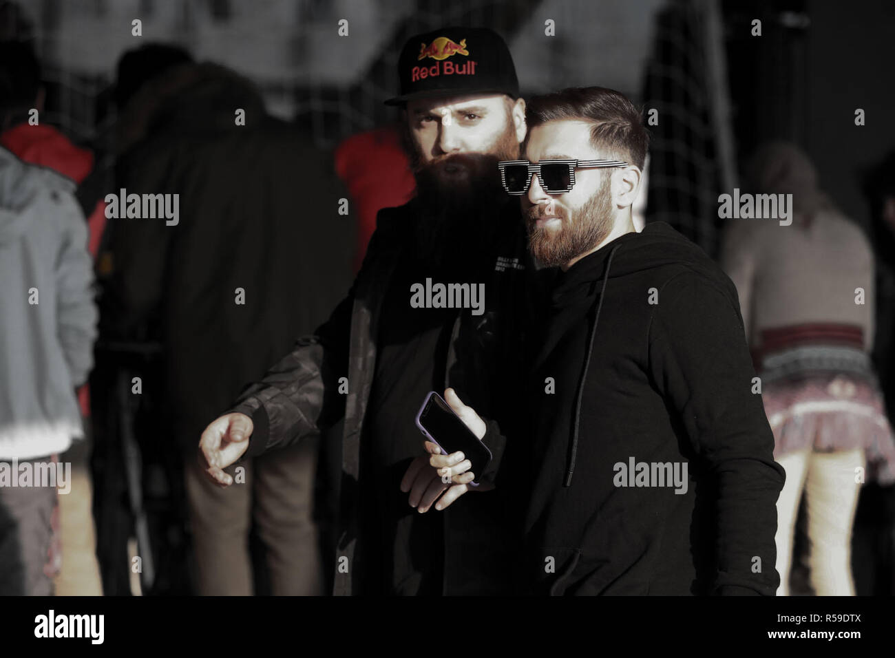 Tehran, Iran. 30th Nov, 2018. Icy monkey GRAFFITI, DJ, FPV DRONE RACING ...