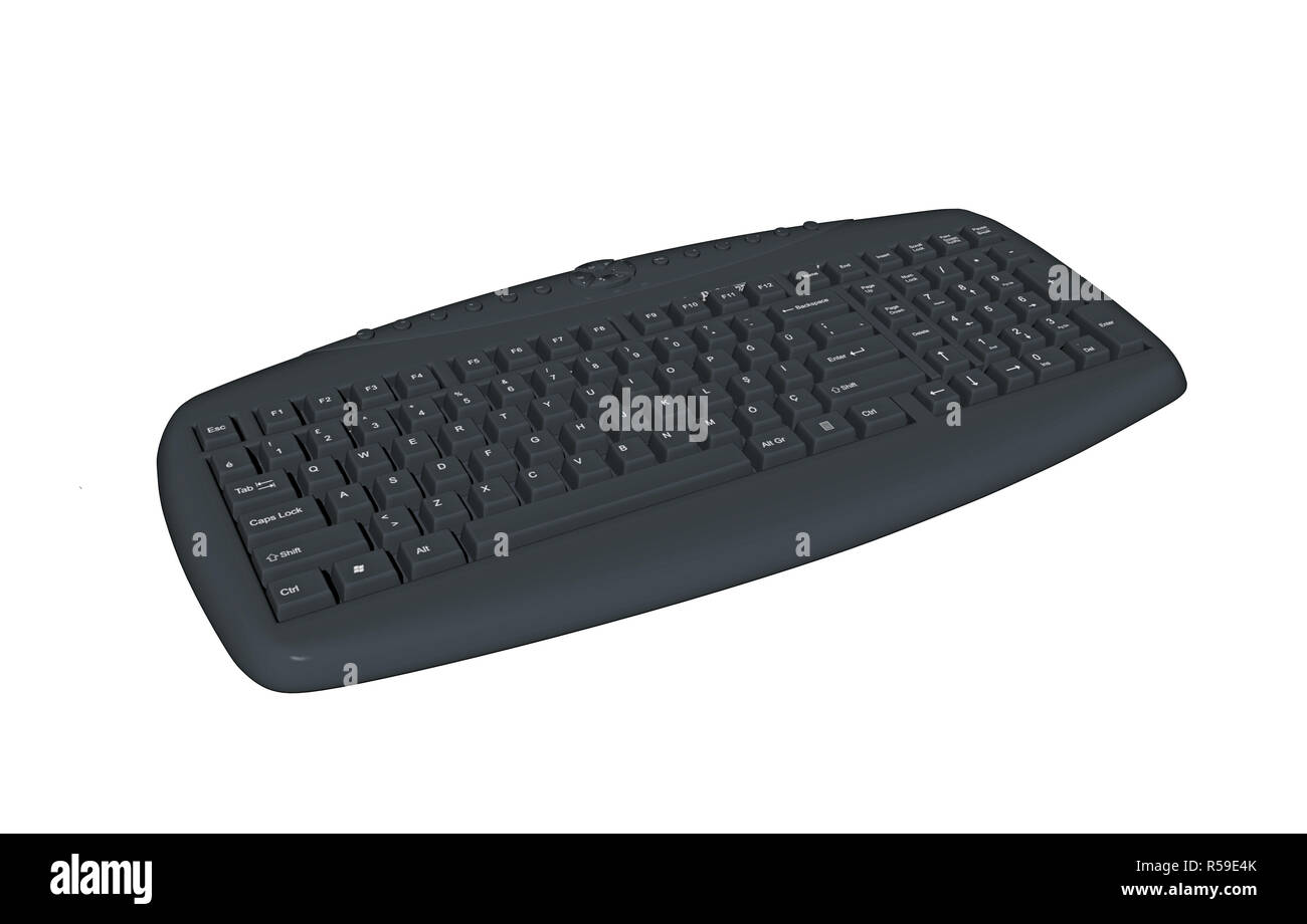 computer keyboard isolated Stock Photo - Alamy