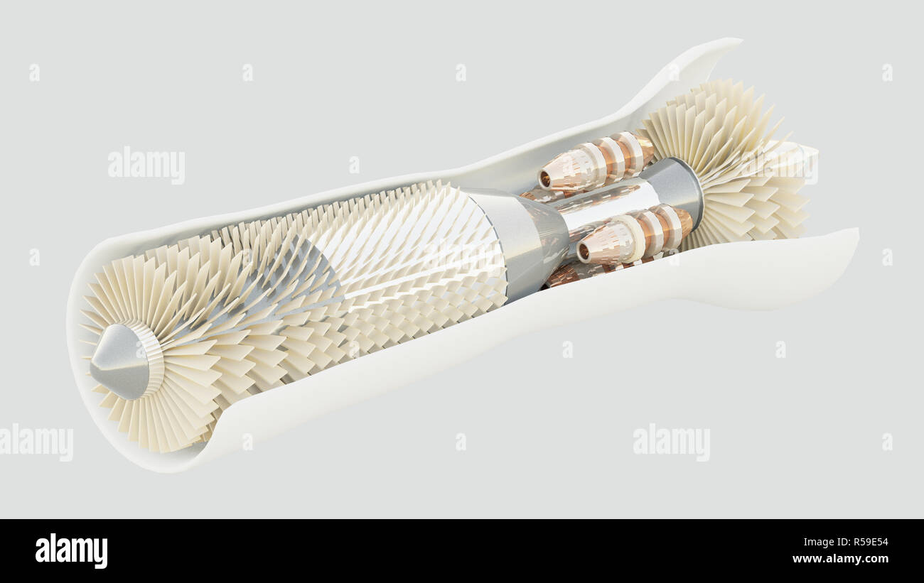 jet engine with engine blades released Stock Photo - Alamy